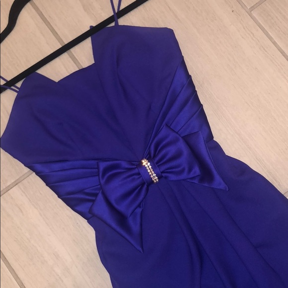 Vintage | Dresses | Barbi Jay Vintage Dress Purple Bow Mini Dress ...